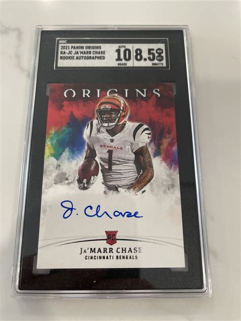 Panini Origins Rookie Autographs Ra Jc Ja Marr Chase Au Rc