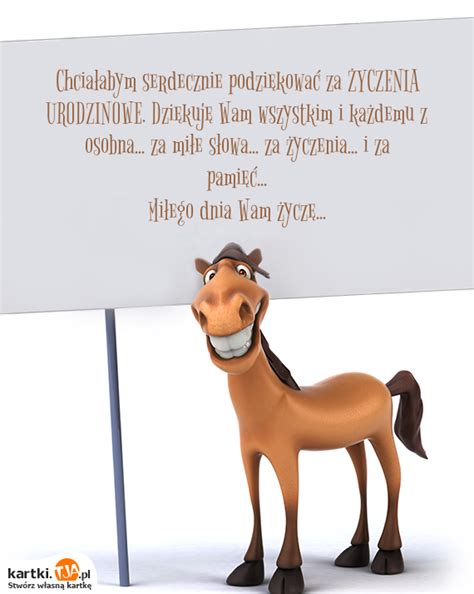 Chciałabym serdecznie podziękować za ŻYCZENIA URODZINOWE Darmowe kartki
