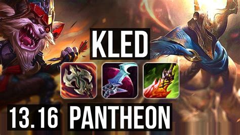 KLED Vs PANTH TOP Rank 5 Kled 69 Winrate 12 2 14 Legendary