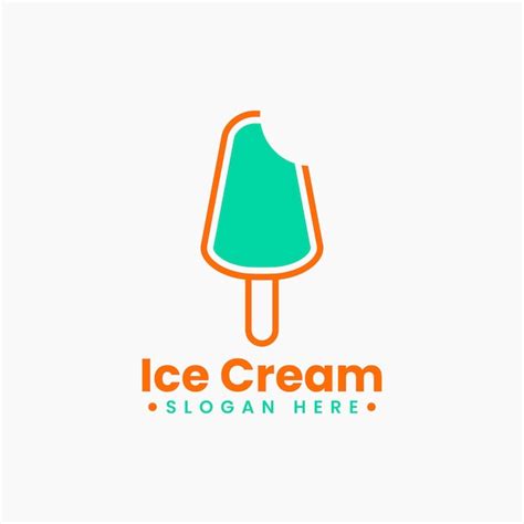 Logotipo De Helado Vector Premium