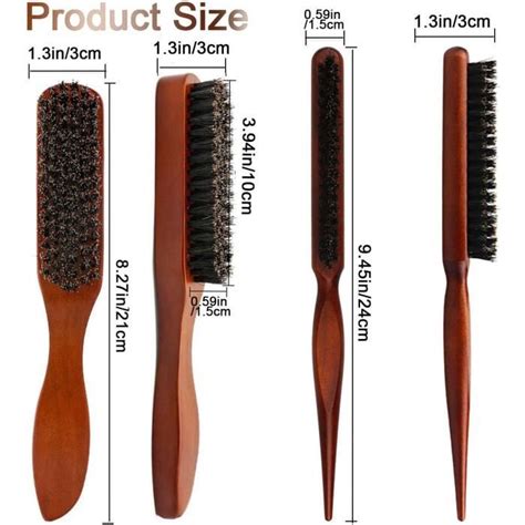 2 Brosse En Poil De Sanglier Brosse Poils Sanglier Brosse Cheveux