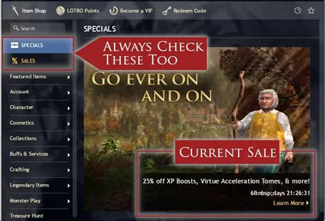 LOTRO Points How To Buy And Earn LP For Use In The Store