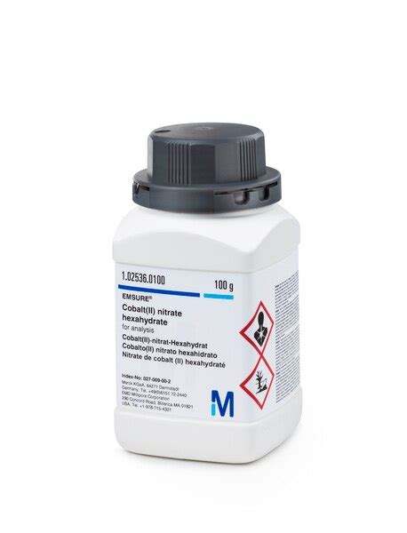 Cobalt II Nitrate Hexahydrate CAS 10026 22 9 102536