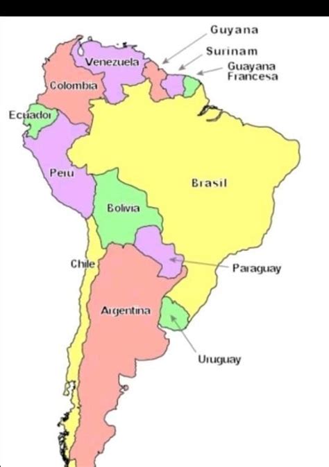 Dibuja Un Mapa De Am Rica Del Sur Y Localiza Las Principales Regiones