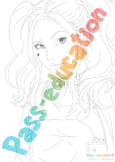 Coloriage gratuit harley quinn imprimez vos dessins préférés en pdf