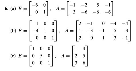 solved in exercises 5 6 an elementary matrix e and a matrix