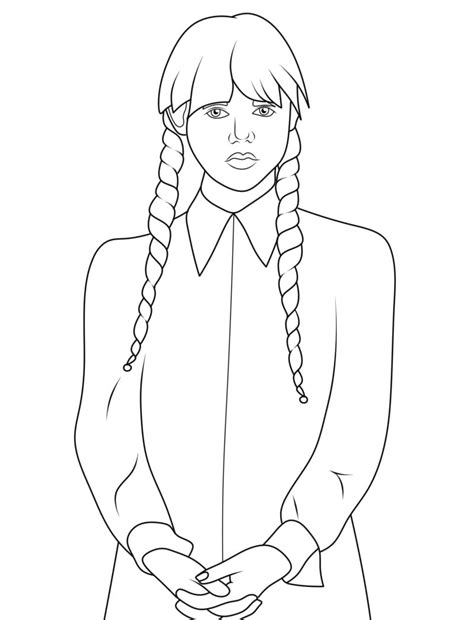 Wednesday Addams De Colorat P