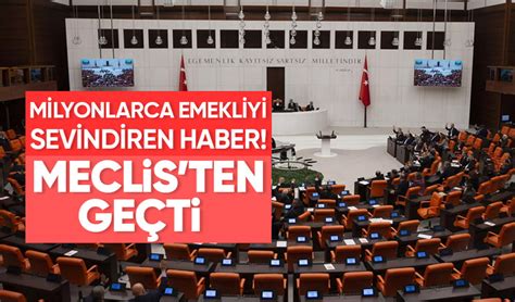 En düşük emekli maaşını 7 bin 500 liraya çıkaran kanun teklifi TBMM
