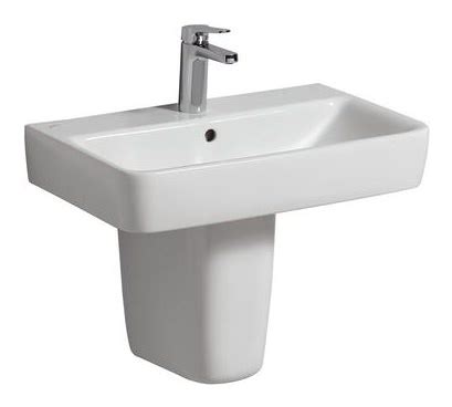 Keramag Geberit Renova Compact Halbsäule Weiß Alpin KeraTect
