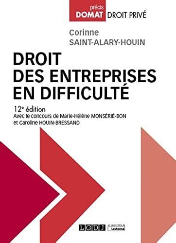 Droit des entreprises en difficulté 2020 by Caroline Houin Bressand
