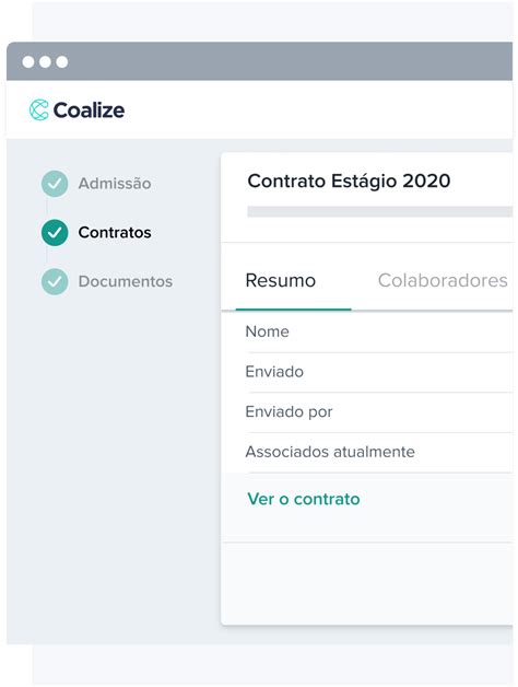 Admissão Digital de Colaboradores Coalize