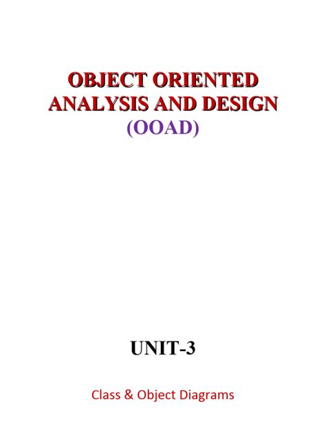 ooad unit 3 pdf