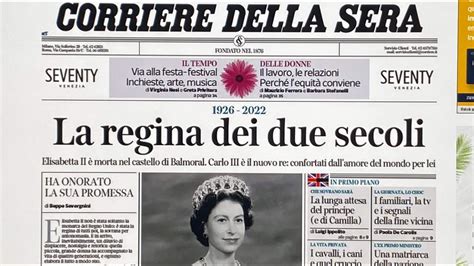 Morta La Regina Elisabetta II D Inghilterra 9 Settembre 2022 Prime