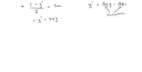 solved determine whether the differential equation is linear explain your reasoning determine