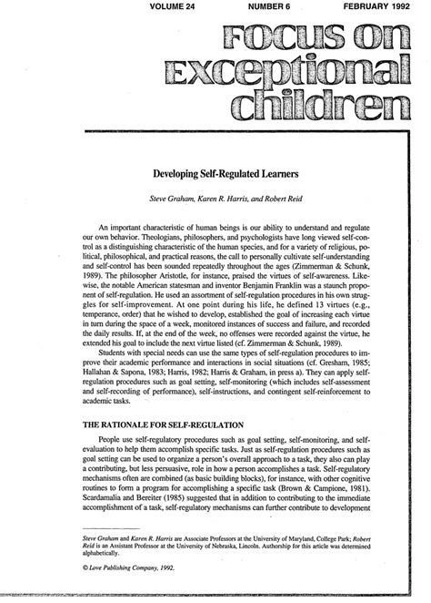 pdf developing self regulated learners