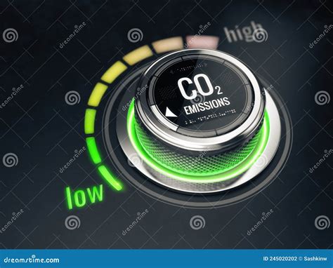 Reducir El Concepto De Nivel De Co2 Control De Emisiones De Dióxido De
