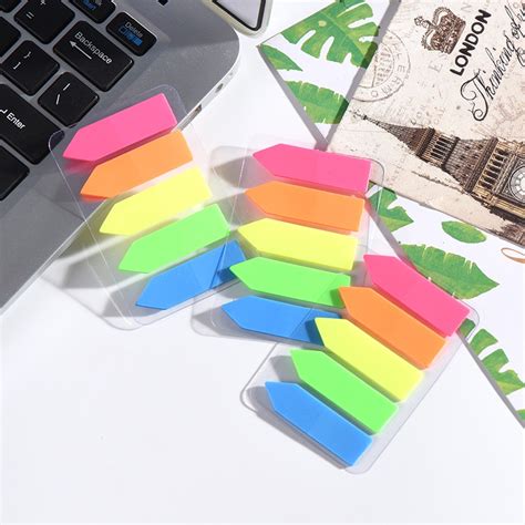 Jual Pembatas Buku Panah 5 Warna Sticky Notes Post Stick It Note Panah