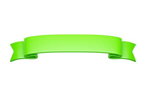 fita de rótulo 3D banner de plástico em branco verde brilhante para