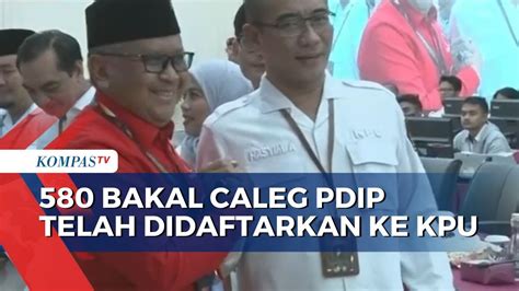 Konvoi Budaya Ke KPU PDI P Daftarkan 580 Bakal Caleg Pemilu 2024 YouTube