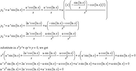 differential equations solved examples use the reduction of order to find a solution y2 x to