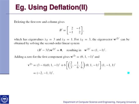 ppt numerical analysis eigenvalue and eigenvector powerpoint presentation id 7084025