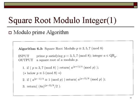 number theory and advanced cryptography 3 quadratic residues
