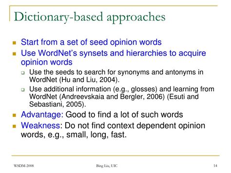 ppt a holistic lexicon based approach to opinion mining powerpoint presentation id 5641928