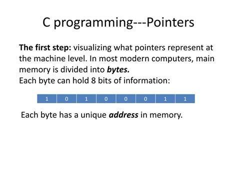 ppt c programming pointers powerpoint presentation free download id 6901527