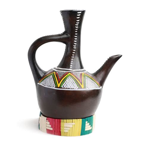 Jebena Traditional Ethiopian Coffee Pot With Cushion Etsy