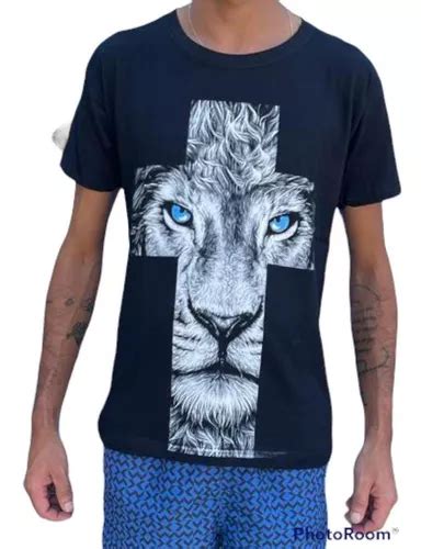 Camiseta Le O Da Tribo De Jud Cruz Evang Lica Crist O R Em Mogi