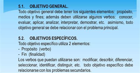 Que Debe Tener Un Objetivo General