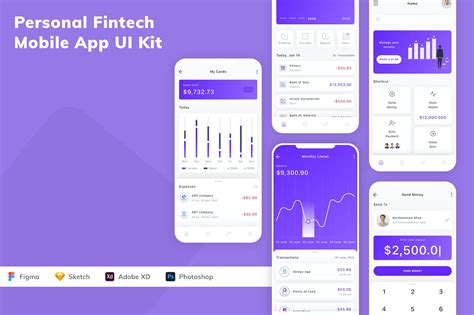 App Ui Kit Fig Psd Sketch Xd