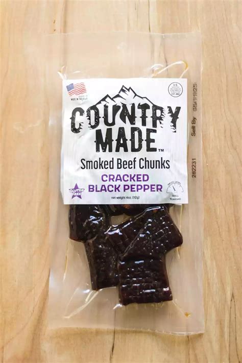 Cracked Black Pepper Beef Chunks Country Made Goods