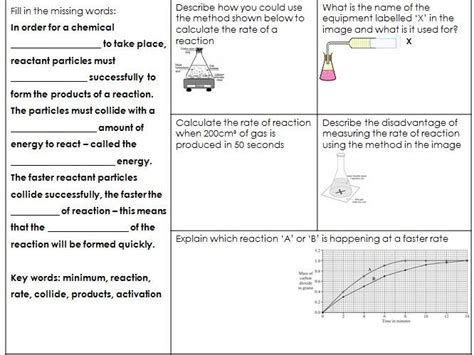 New AQA GCSE 9 1 Chemistry Topic 6 Factors Affecting The Rate Of A