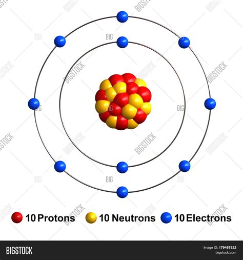 3d Render Atom Image Photo Free Trial Bigstock
