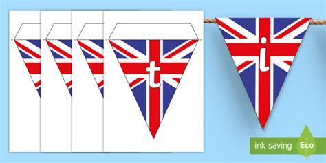Union Flag Template Display Bunting Teacher Made Twinkl 49 OFF