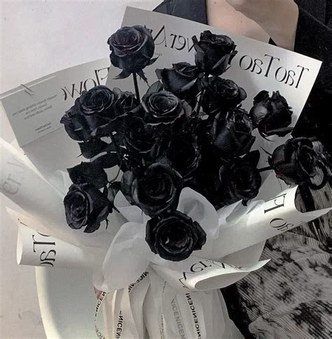 Black Rose Bouquet Flowers Bouquet Gift Beautiful Bouquet Of Flowers