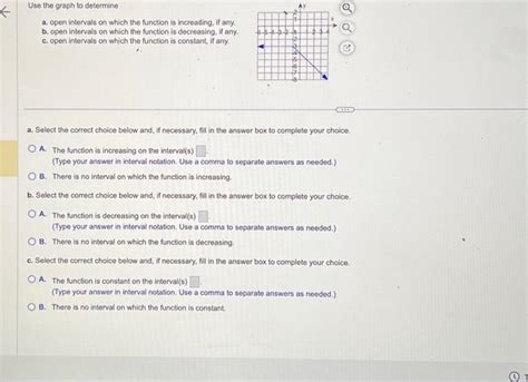solved use the graph to determine a open intervals on which