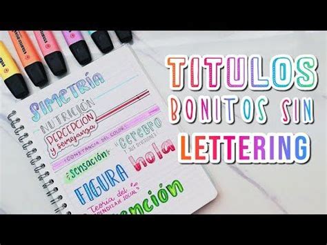 Tipos De Letras Para Apuntes Y Titulos Bonitos Youtube