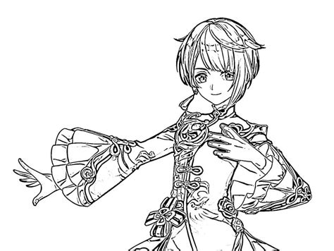 Xiangling Genshin Impact Coloring Page Free Printable Coloring Pages