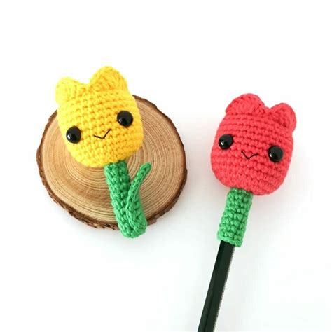 PATRÓN GRATIS Tulipán Amigurumi en Crochet Crochetisimo