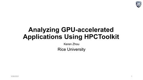 pdf analyzing gpu accelerated applications using hpctoolkit dokumen tips