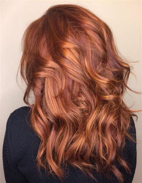Balayage cuivré roux Balayage cuivré le reflet chaud à adopter