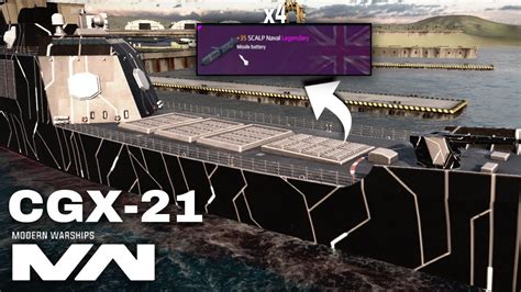 Modern Warships CGX 21 With Full Scalp Missile Alpha Gameplay YouTube