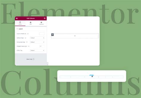 How To Add Edit And Customize Elementor Columns WPKlik