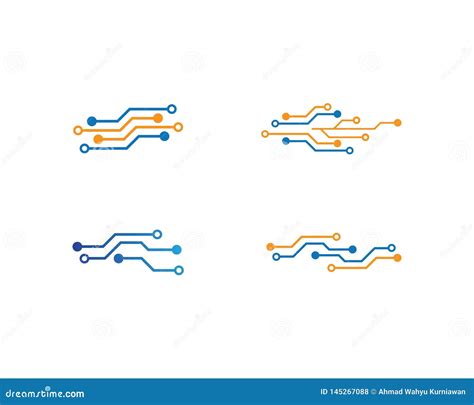 Vector Del Logotipo De La Tecnolog a De Circuito Ilustración del Vector