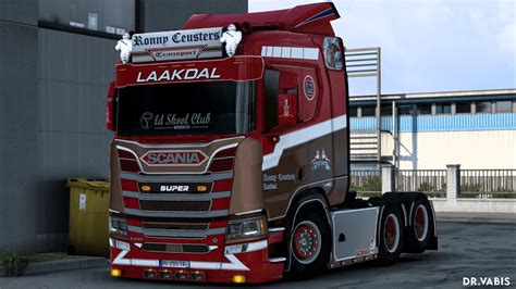 ETS2 1 45 Scania Next Gen Ronny Ceusters Transport Red Black Interior