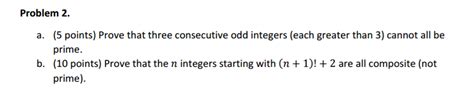 solved prove that three consecutive odd integers each
