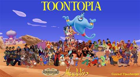 Toontopia Poster Aladdin By Conthauberger On Deviantart