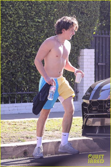 Charlie Puth Goes Shirtless In Colorful Shorts After A Mid Week Workout